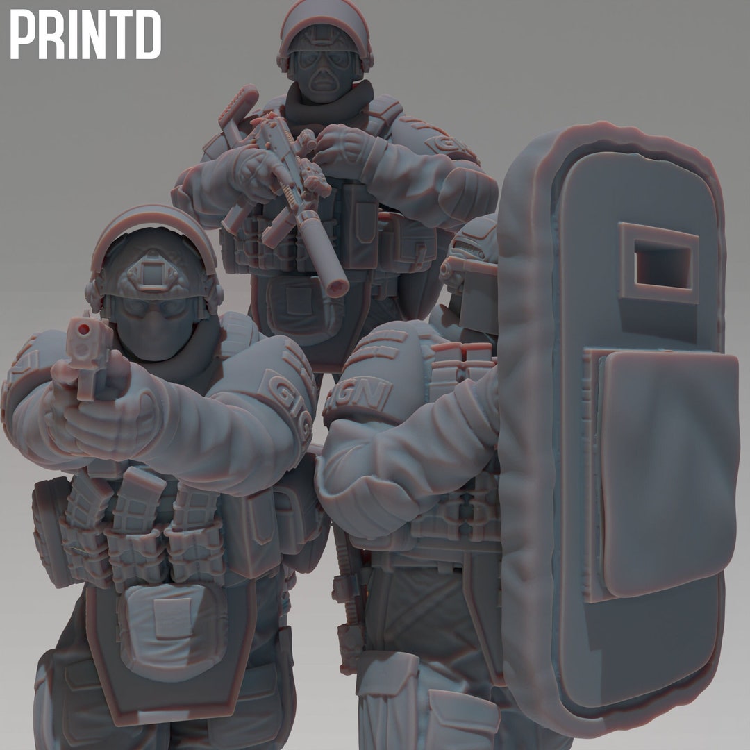 GIGN French Operators - Modern Warfare Wargame Resin Models Zona Alpha ...