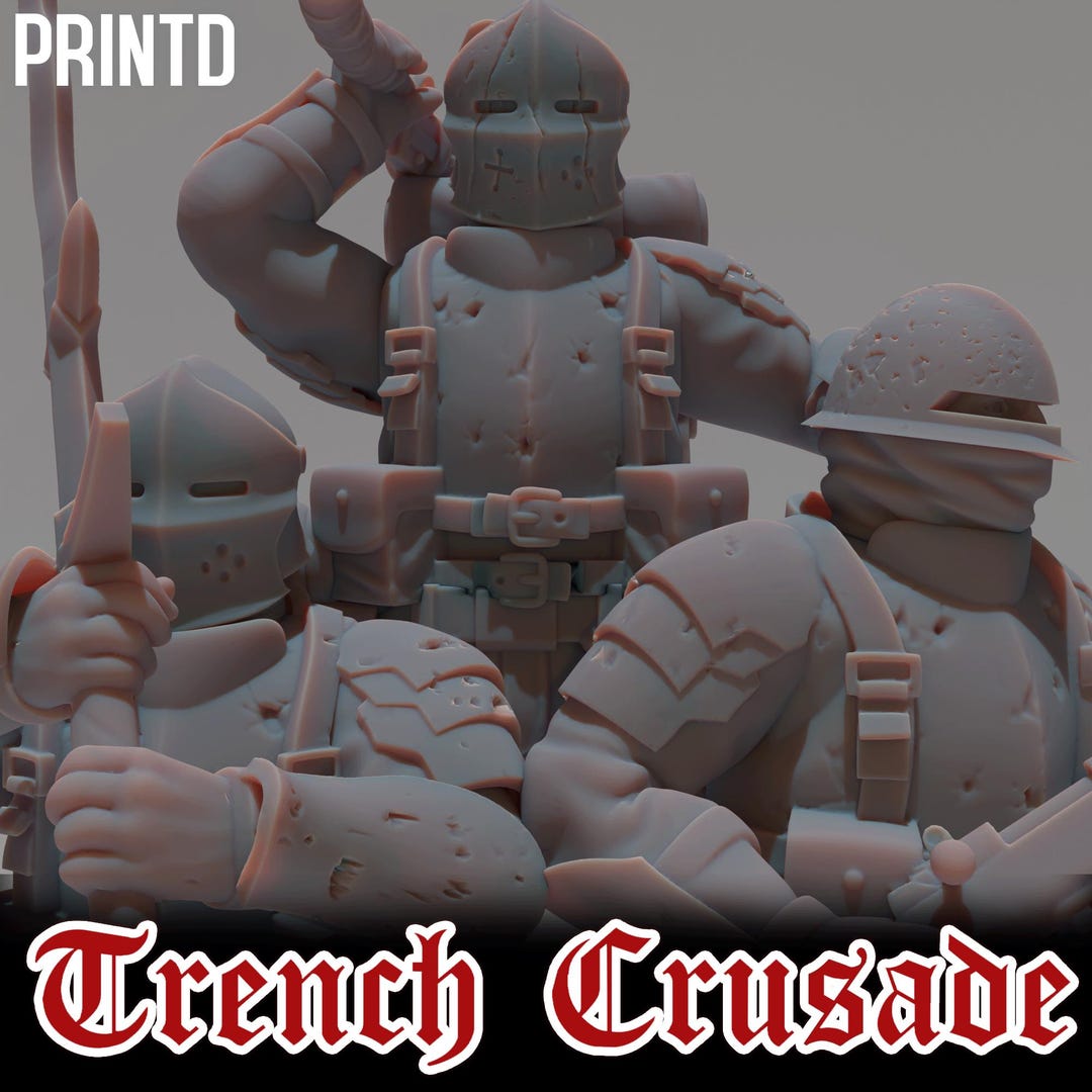 Antioch Shocktrooper Soldiers - Trench Crusade Scale Model Kit Grimdark ...