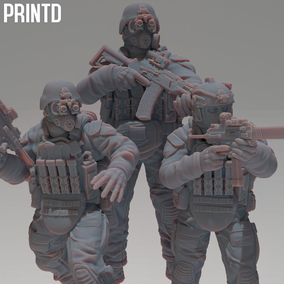 Apex Group PMC Grunts - Modern Warfare Wargame Resin Models Zona Alpha ...