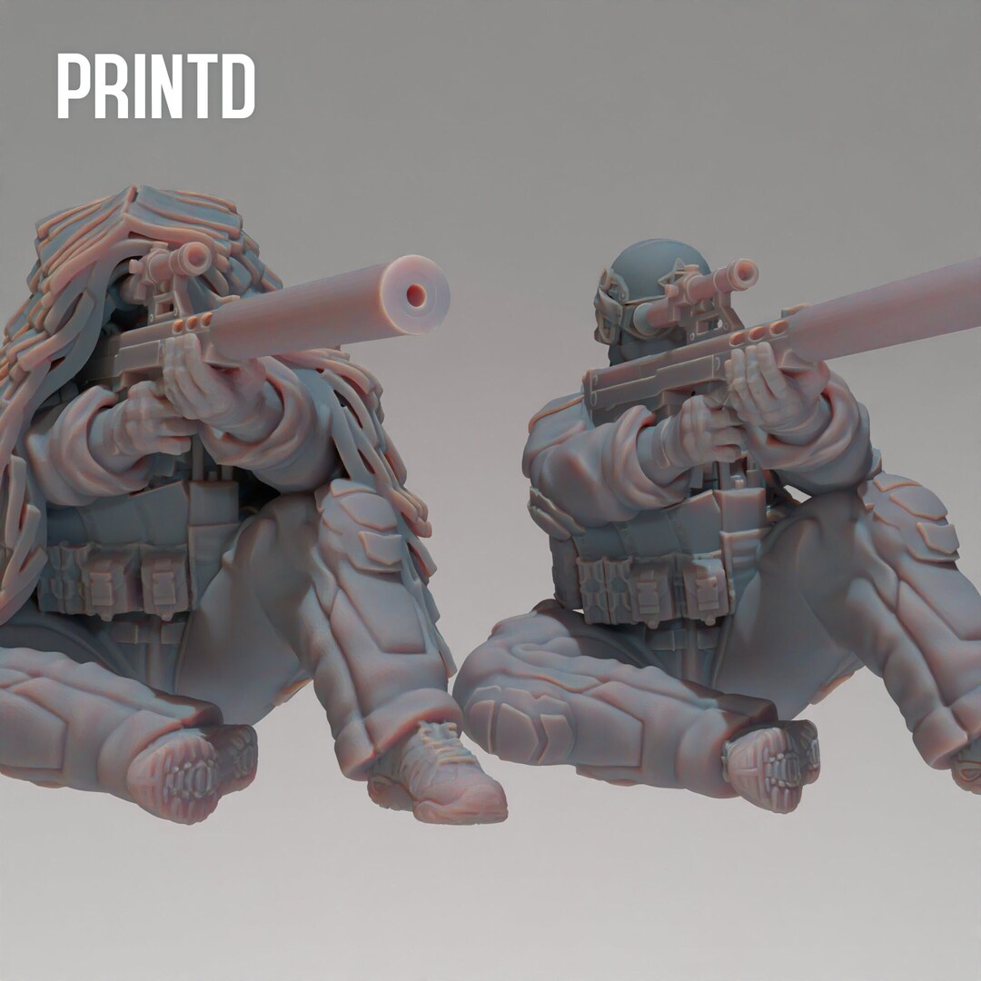 FSB Alpha Group Snipers - Modern Warfare Wargame Hobby Resin Scale ...