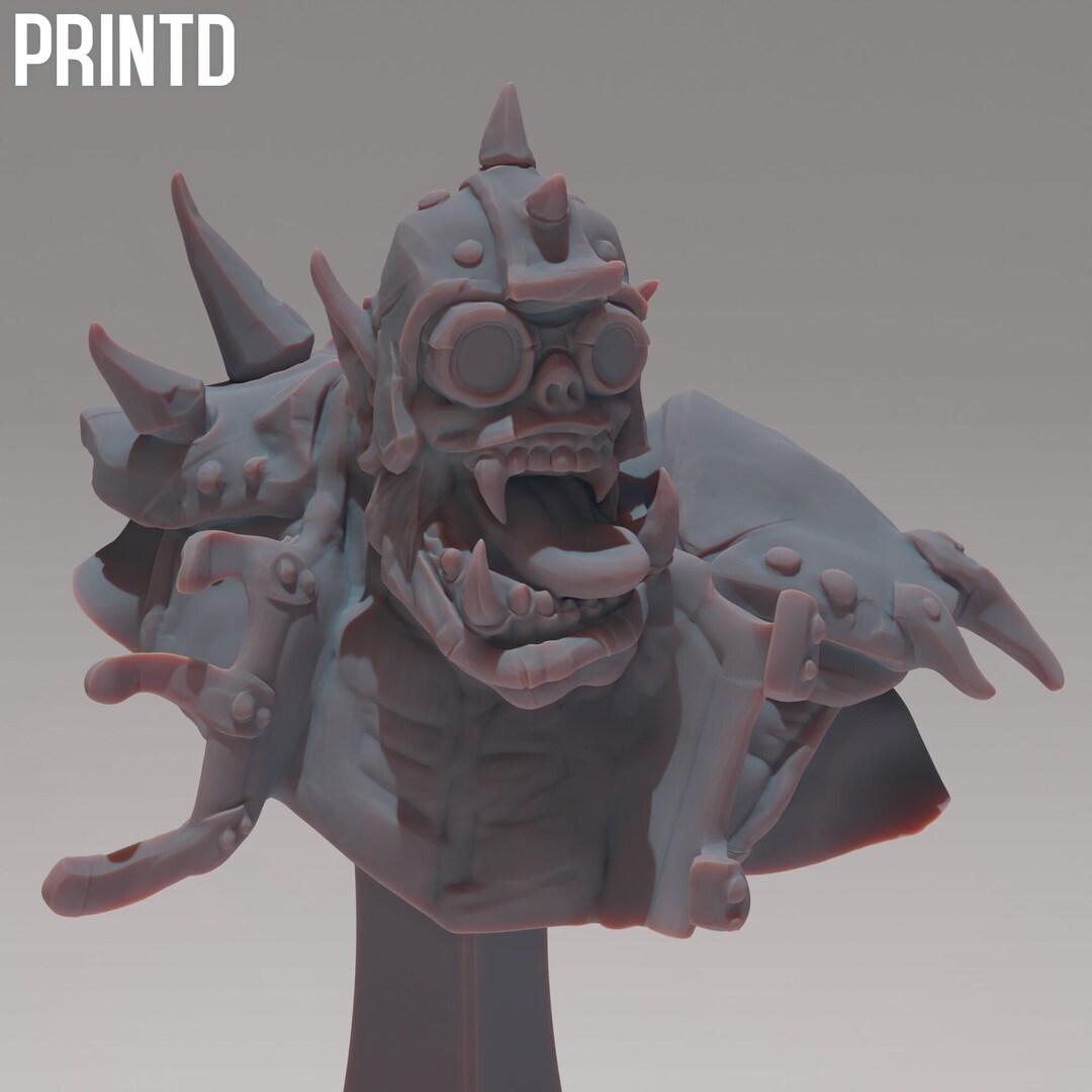 Space Ork Speeder Lad Bust 3D Printed Large Scale Bust for Gift ...