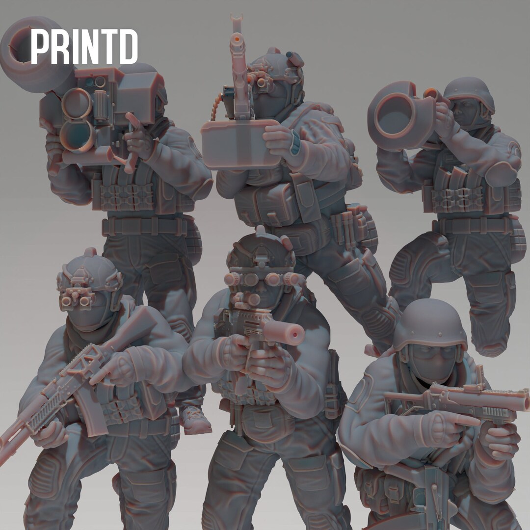 Ukrainian Special Forces - Modern Warfare Wargame Hobby Resin Scale ...