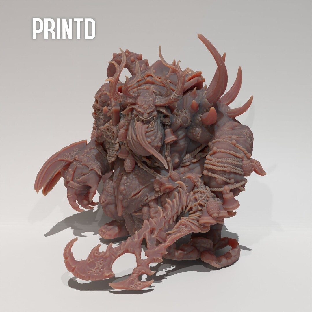 Bozzoth Greater Plague - Demon Resin 3D Printed Model - Etsy Australia