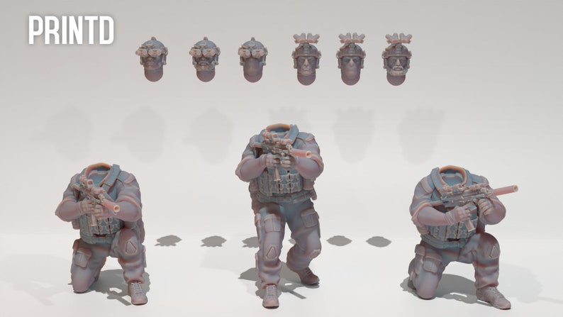 DEVGRU Seal Team Set Modern Warfare Wargame Hobby Resin Scale Models - Etsy