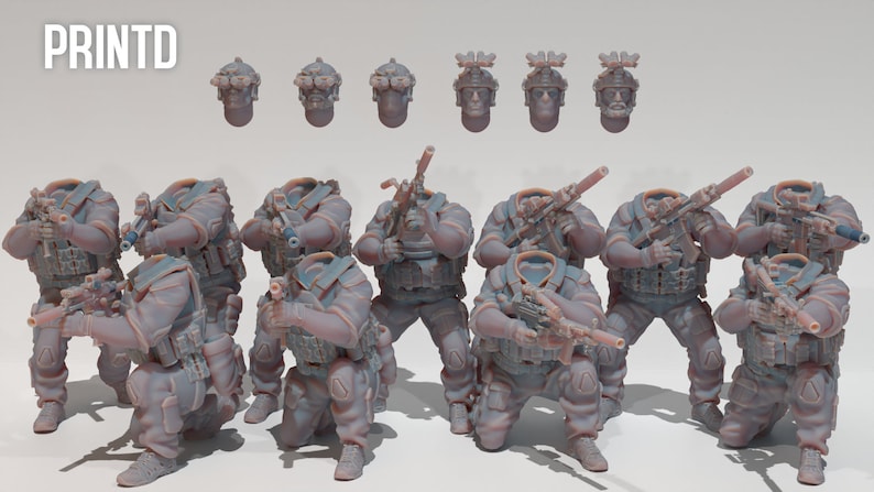 DEVGRU Seal Team Set Modern Warfare Wargame Hobby Resin Scale Models - Etsy