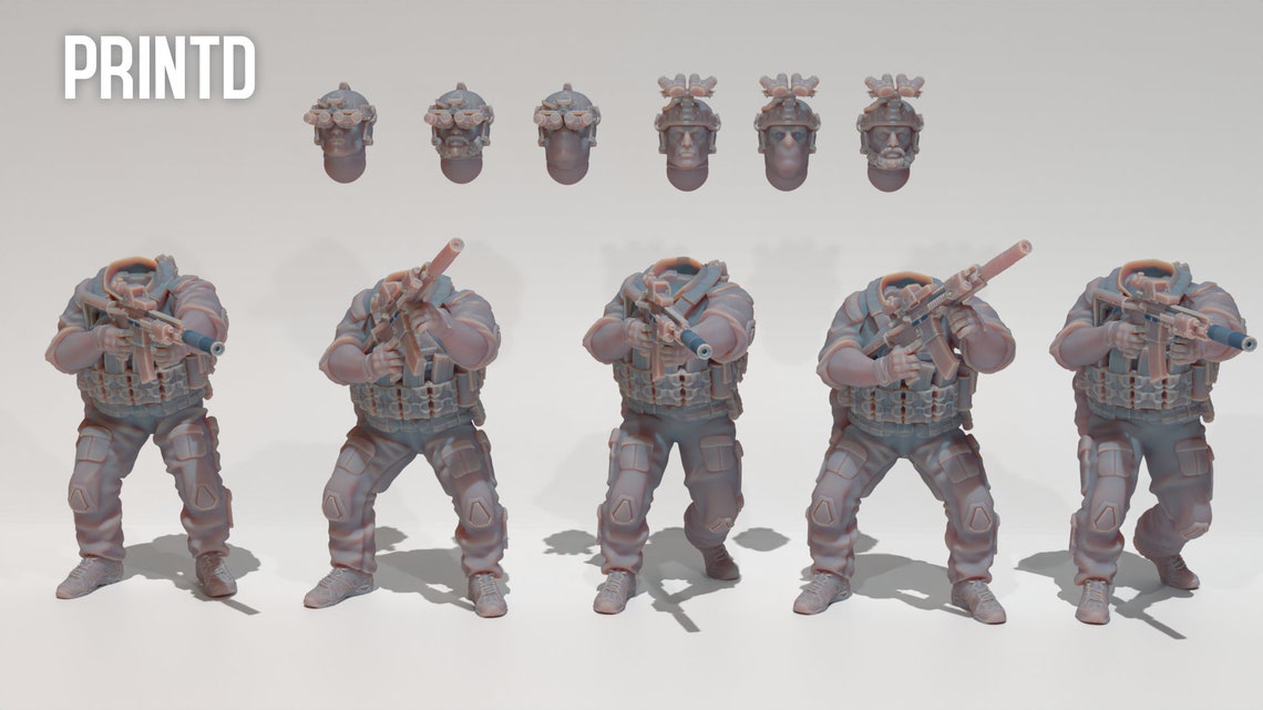 DEVGRU Seal Team Set Modern Warfare Wargame Resin Models - Etsy