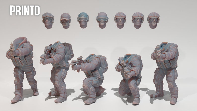 USMC MARSOC Team - Modern Warfare Wargame Hobby Resin Scale Models - Etsy