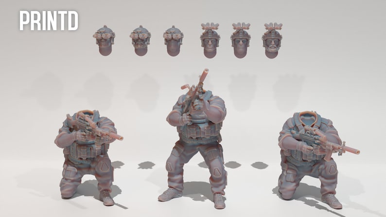 DEVGRU Seal Team Set Modern Warfare Wargame Hobby Resin Scale Models - Etsy