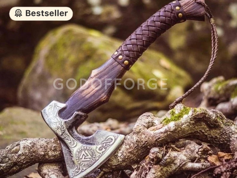 Handmade Viking Axe Hatchet Forged Carbon Steel Camping Axe - Etsy