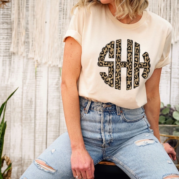 Monogram Tshirt - Etsy