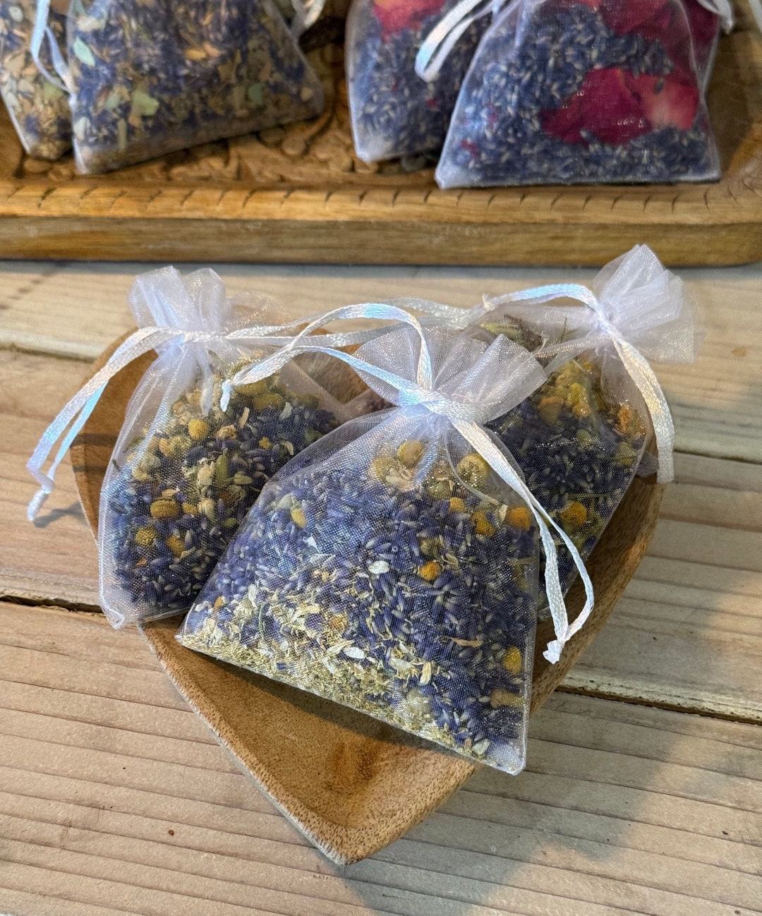 Set of 6 Lavender and Chamomile Sachets, Baby Shower Favors, Bridal ...