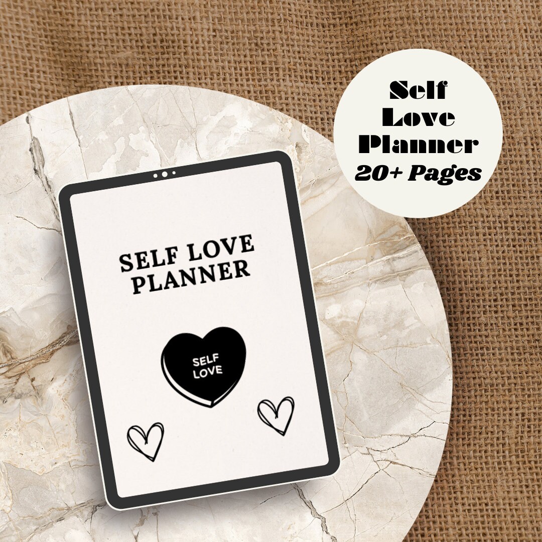 Self Love Planner | 20+ Pages Workbook - Etsy