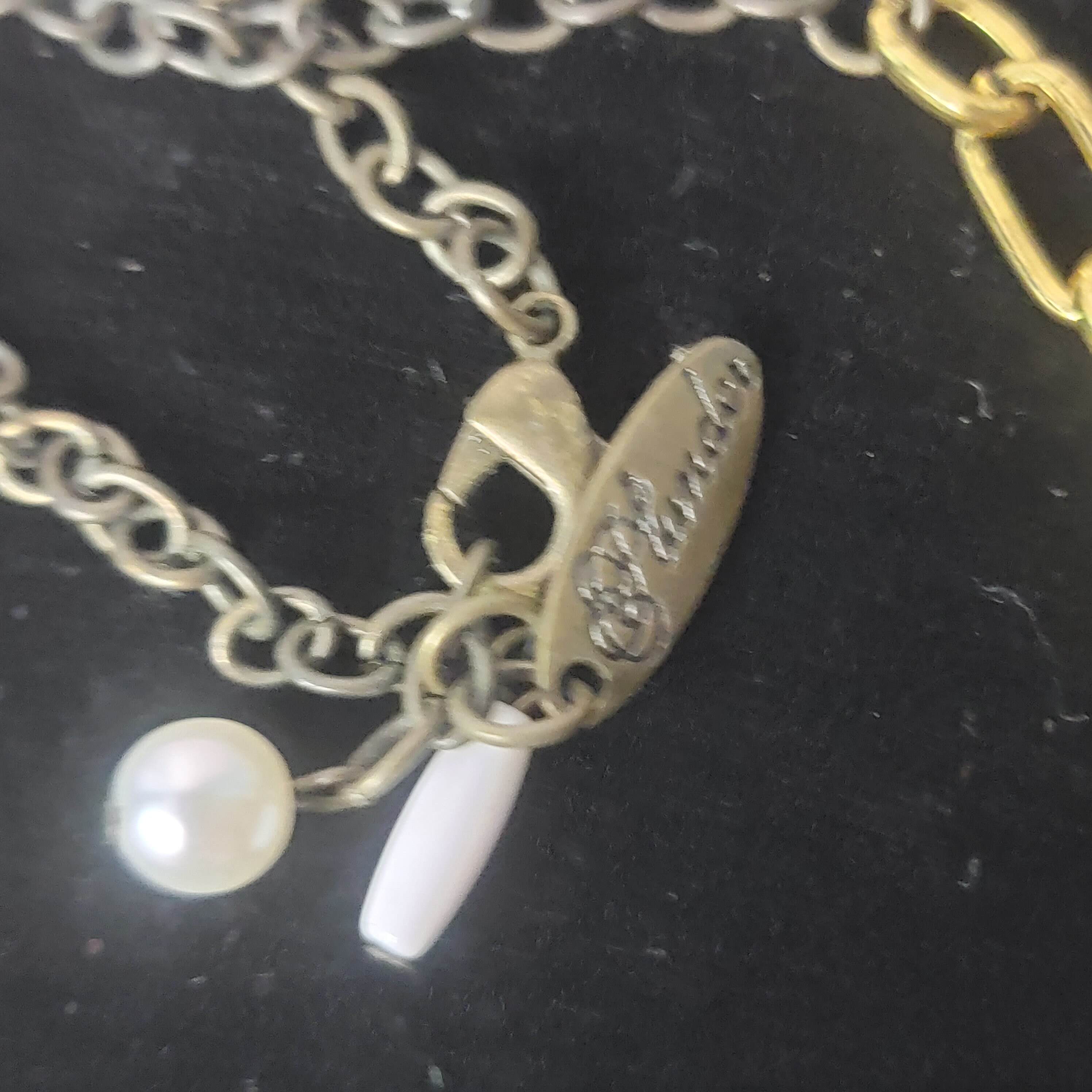 Vintage Inspired Plunder Designs Chain Link Charm Necklace - Etsy