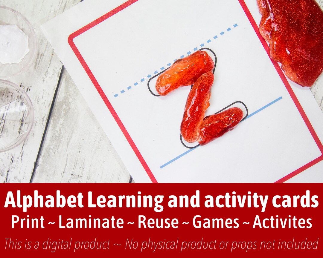 Alphabet Printable Activity Cards Learning Games and Activities ...