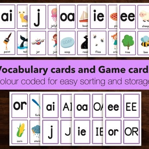 PHONICS BUNDLE Printable for Jolly Phonics Group 4 | Alphabet ...