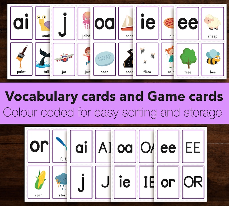 PHONICS BUNDLE Printable for Jolly Phonics Group 4 Alphabet - Etsy