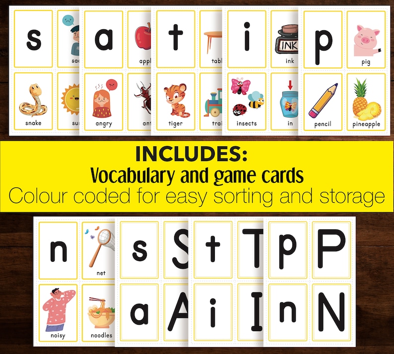 PHONICS BUNDLE Printable for Jolly Phonics Group 1 | Alphabet ...
