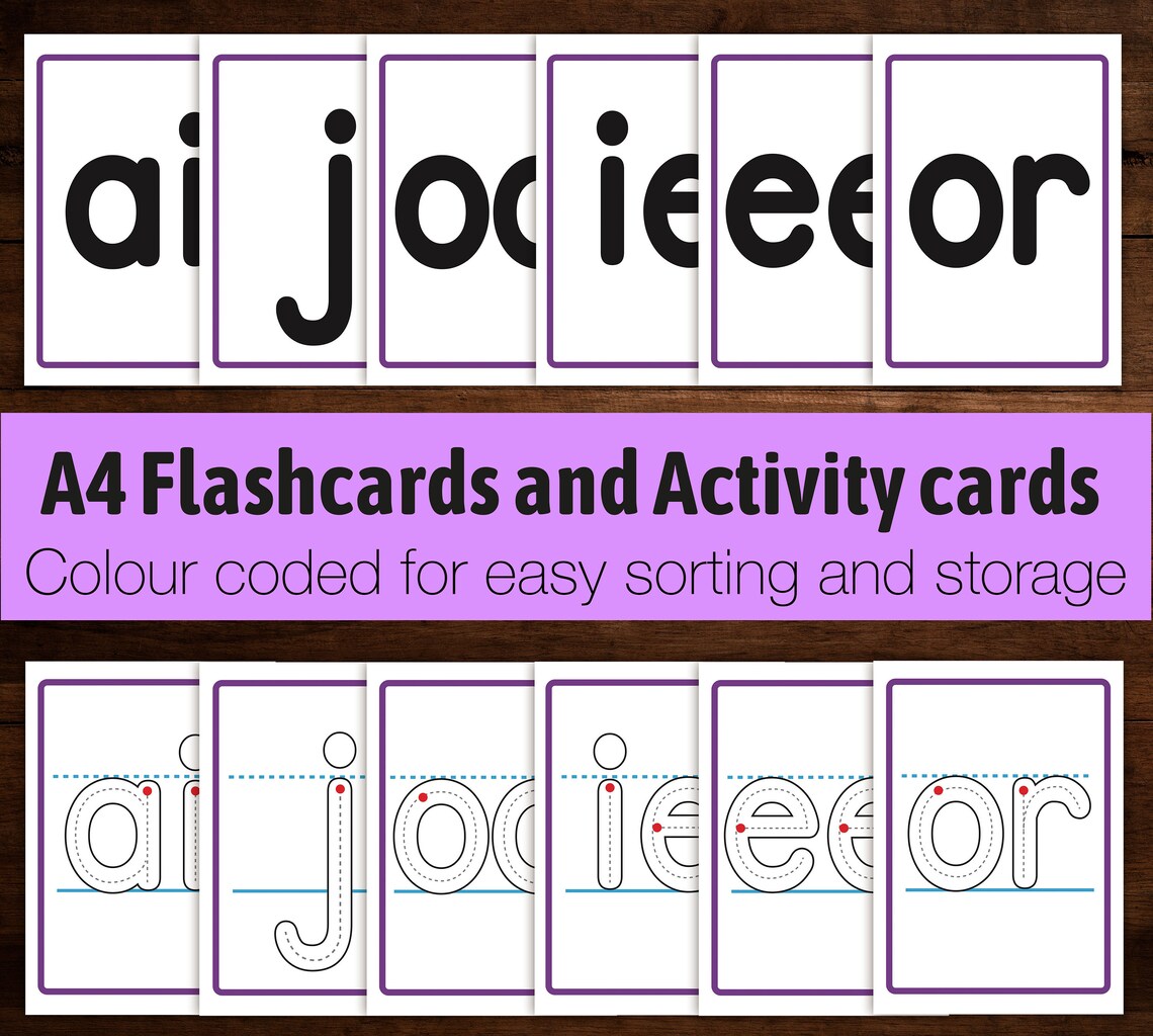 PHONICS BUNDLE Printable for Jolly Phonics Group 4 Alphabet - Etsy