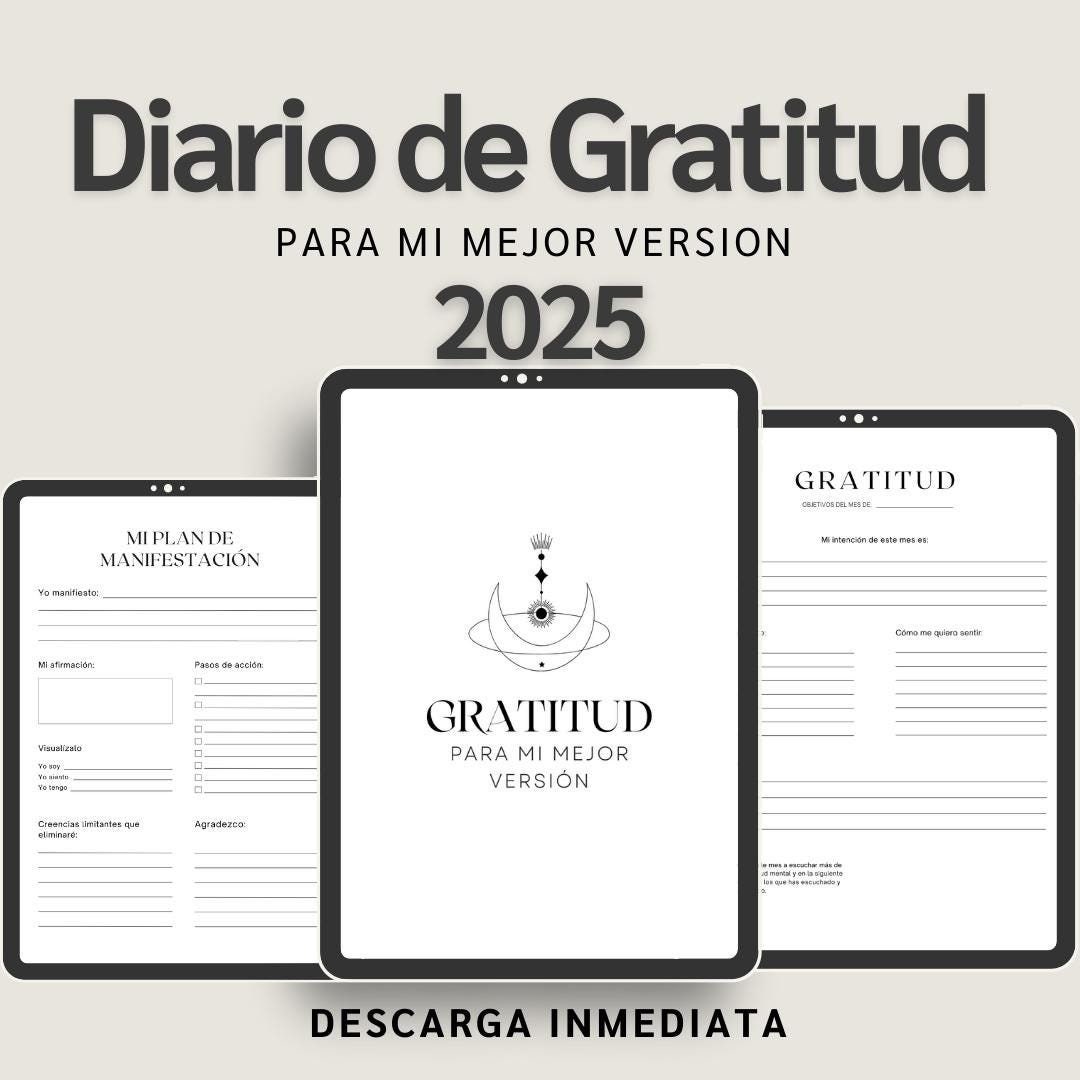 Diario Agradecimiento y Meditación Imprimible, 31 Días, Mañana y Noche ...