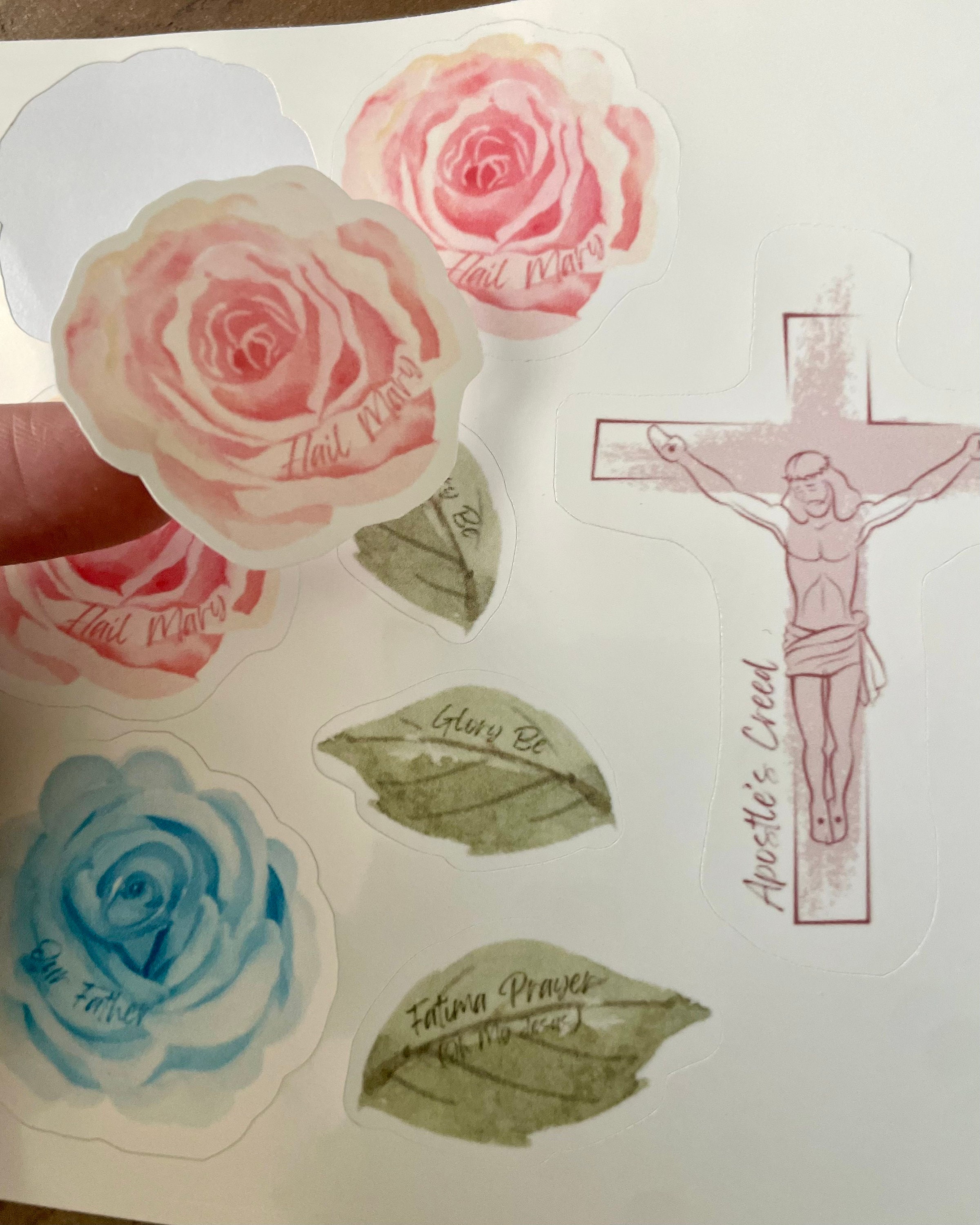 Rosary Wall and Window Stickers Vinyl Easy Peel and - Etsy