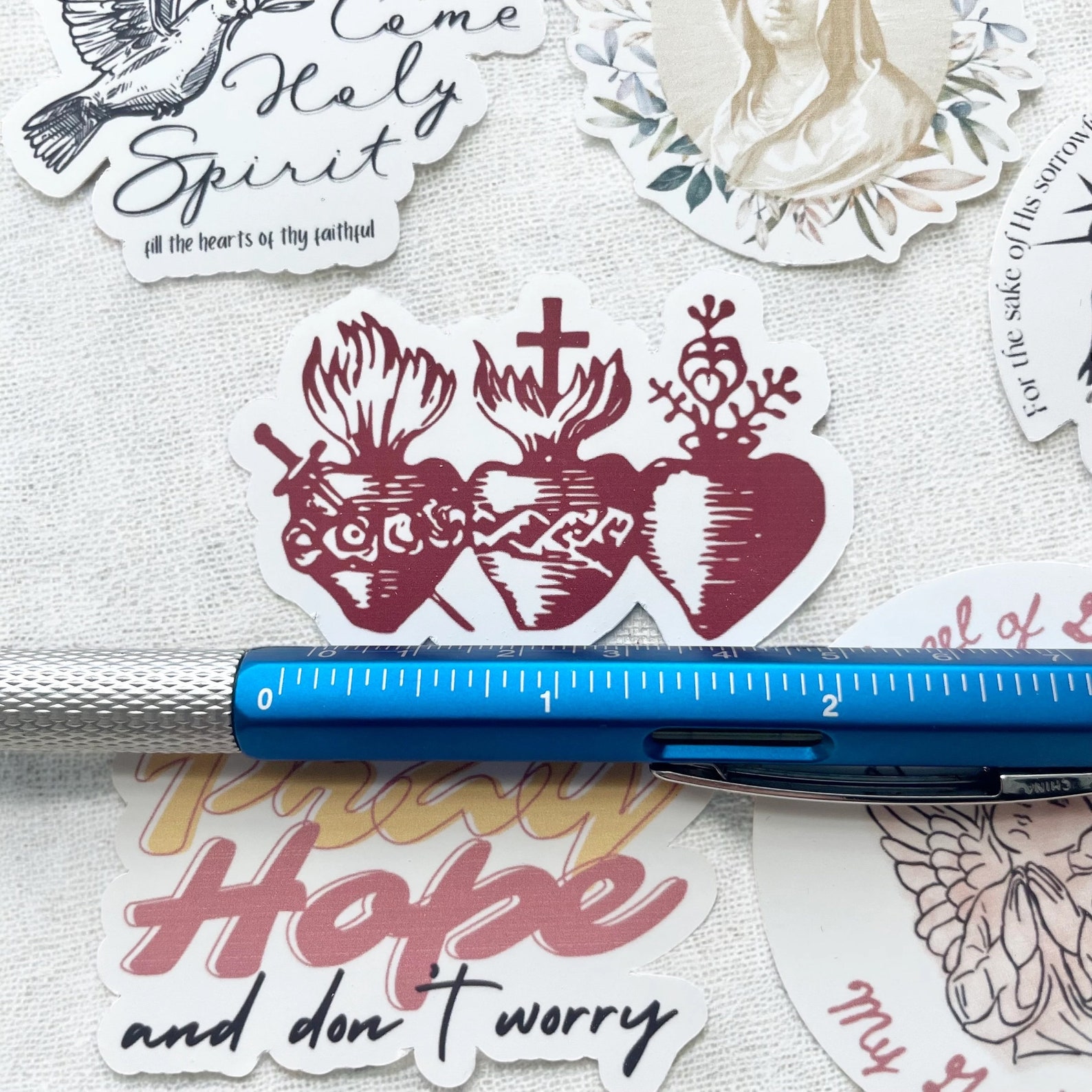 Lot of 12 Catholic Sticker Bundle Matte Vinyl Water Resistant ...