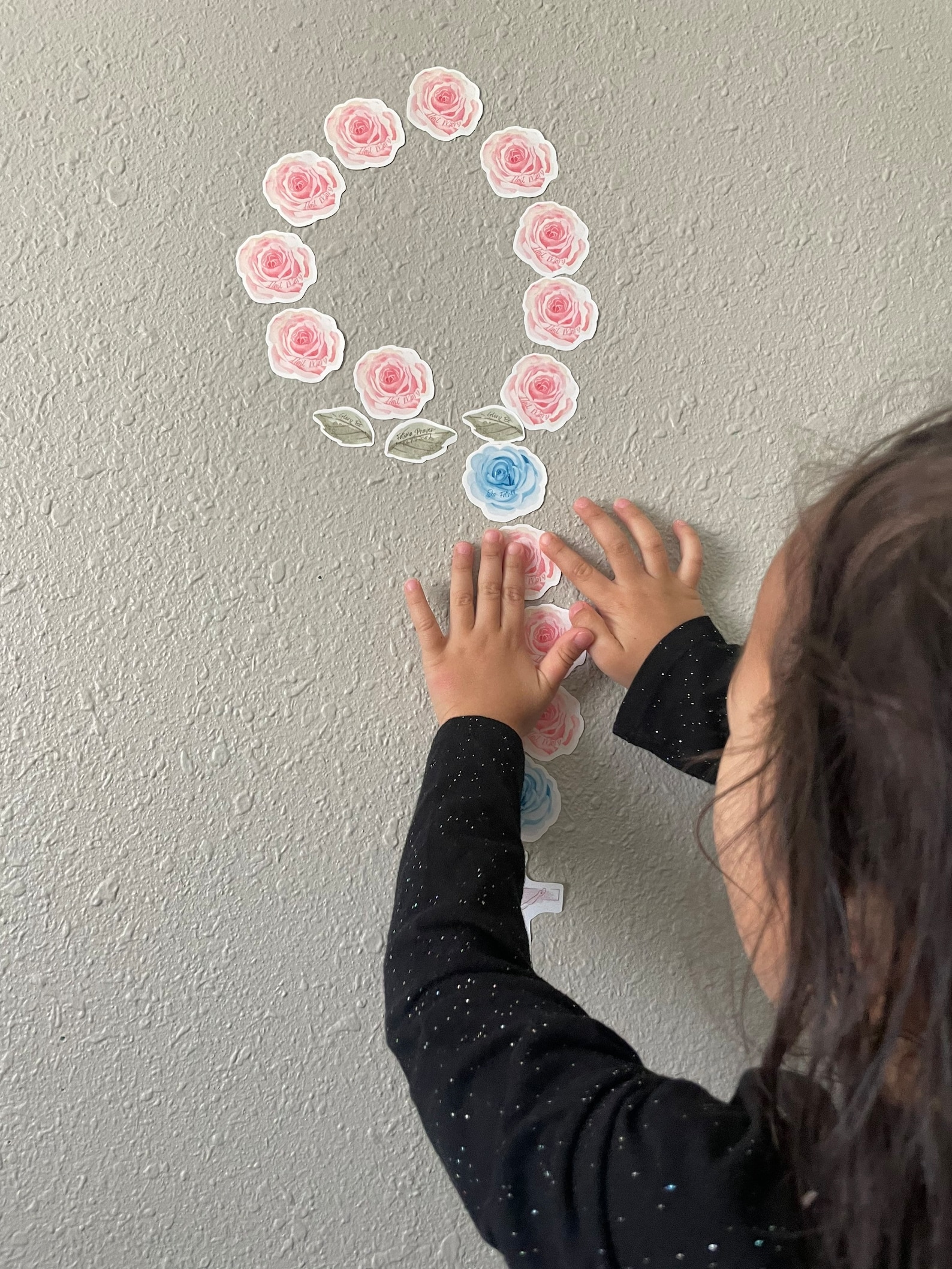 Rosary Wall and Window Stickers Vinyl Easy Peel and - Etsy