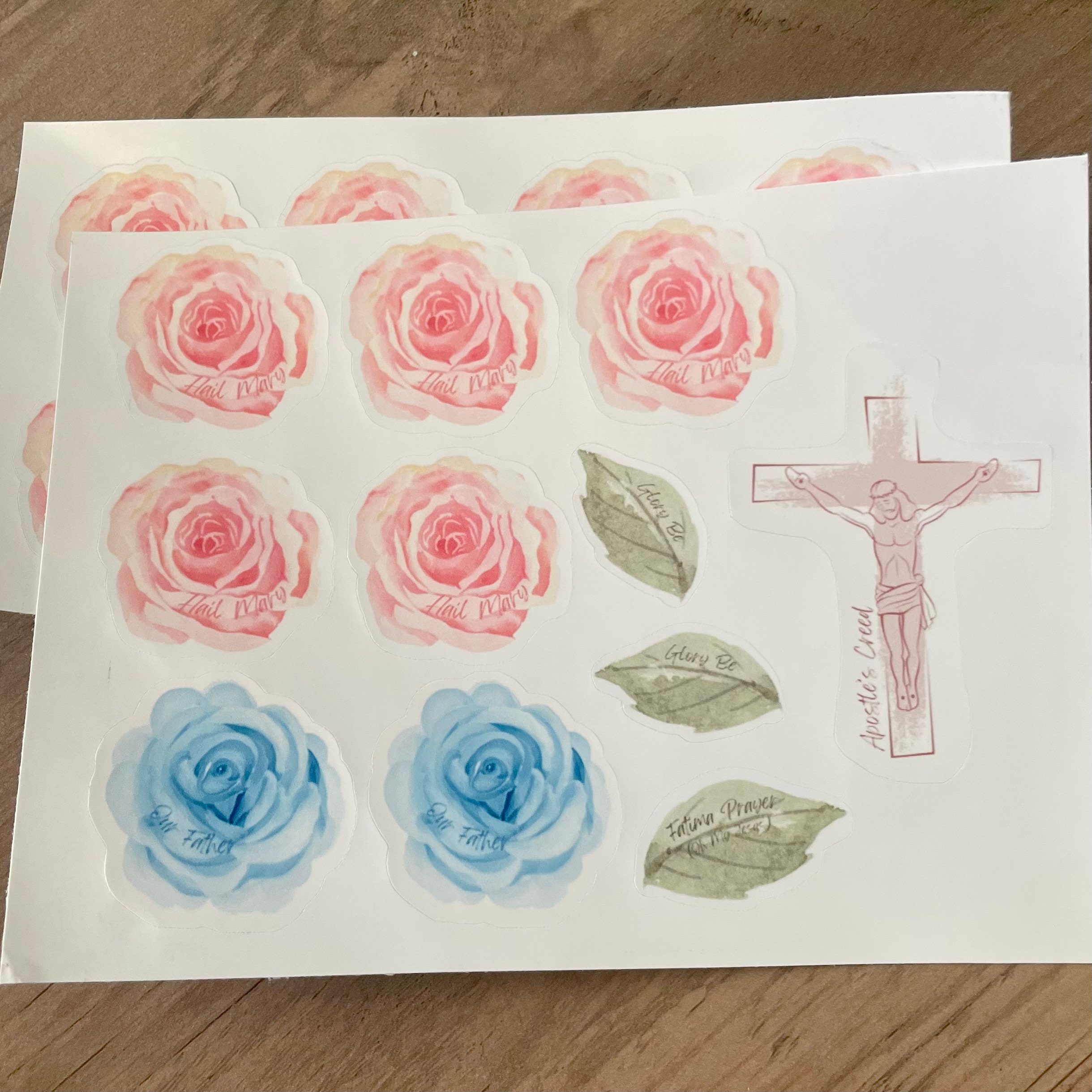 Rosary Wall and Window Stickers Vinyl Easy Peel and - Etsy
