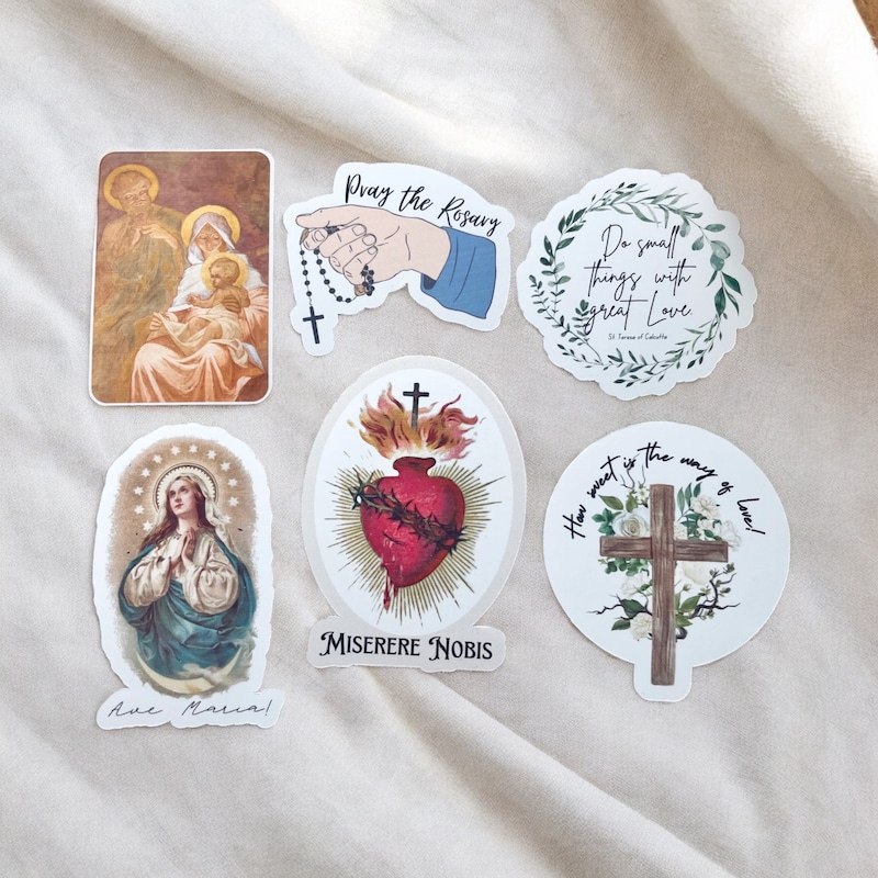 Catholic Stickers - Etsy