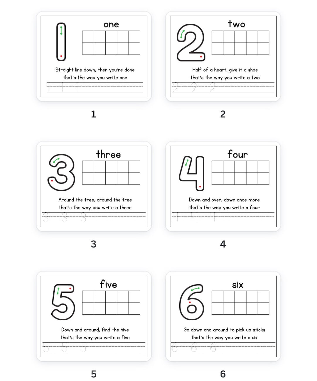 Number Practice 1 to 10 Play Dough Mat for Homeschool Activities ...