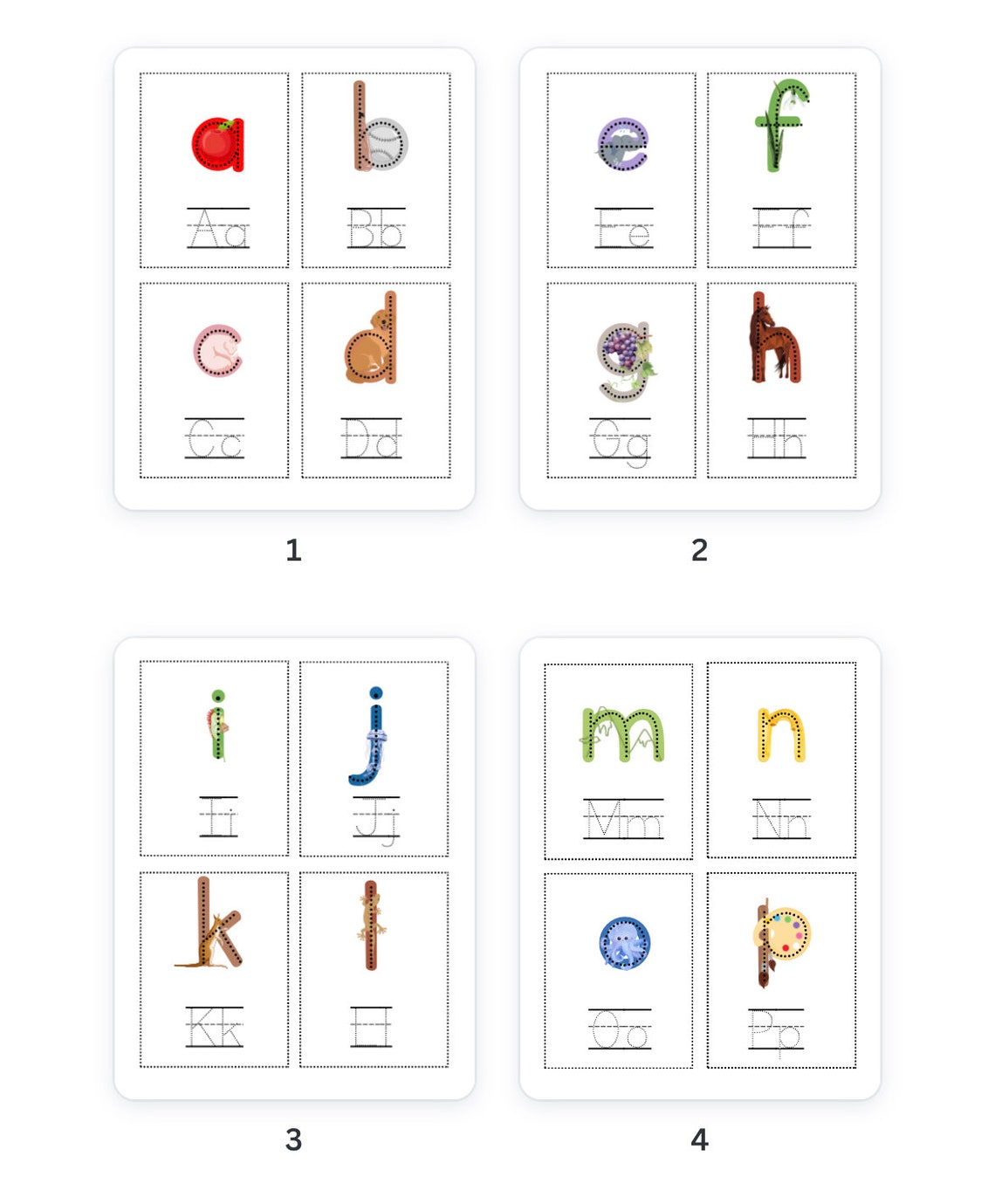 Embedded Mnemonics Alphabet A Through Z With Pictures of Most Common ...