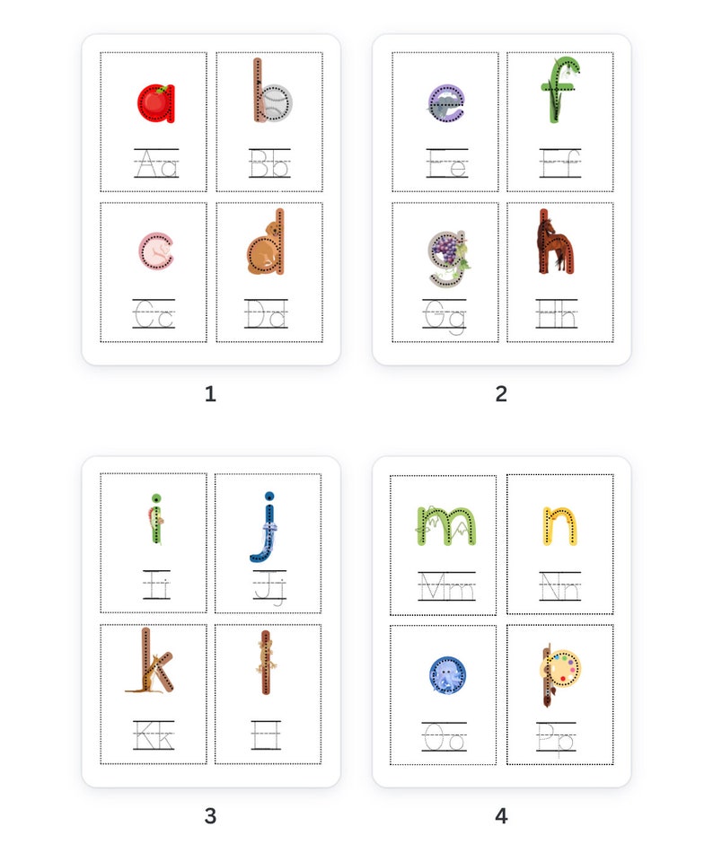 Embedded Mnemonics Alphabet A Through Z With Pictures of Most Common ...