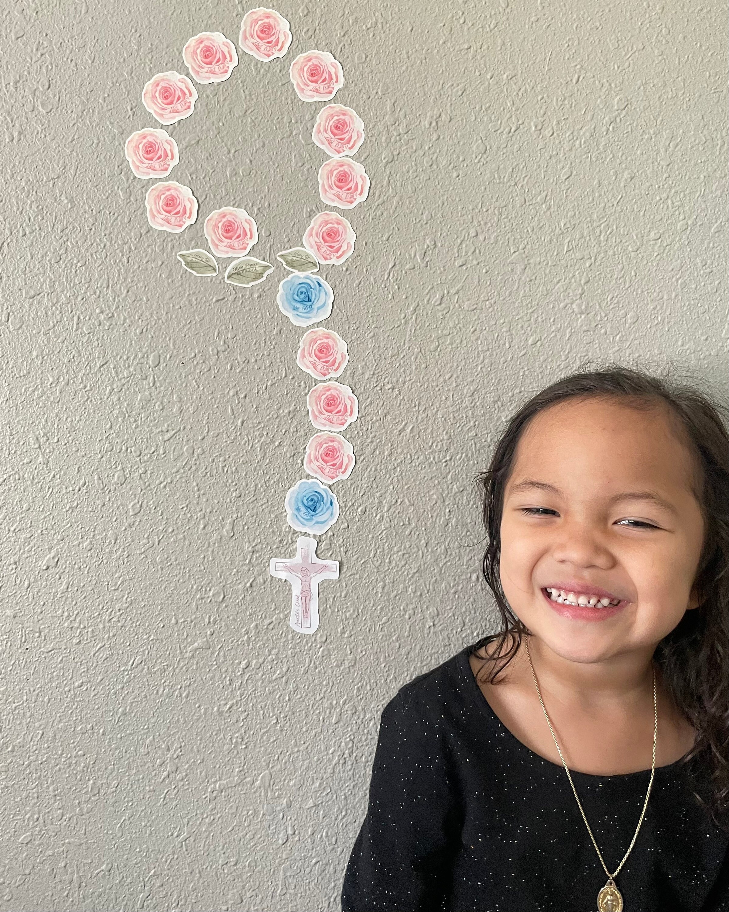 Rosary Wall and Window Stickers Vinyl Easy Peel and - Etsy