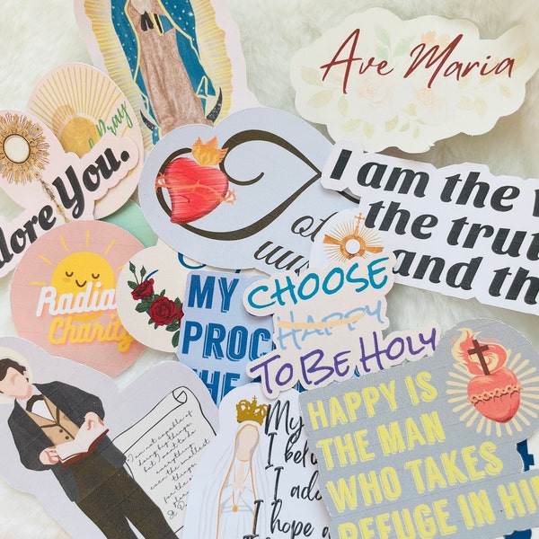 Catholic Stickers - Etsy