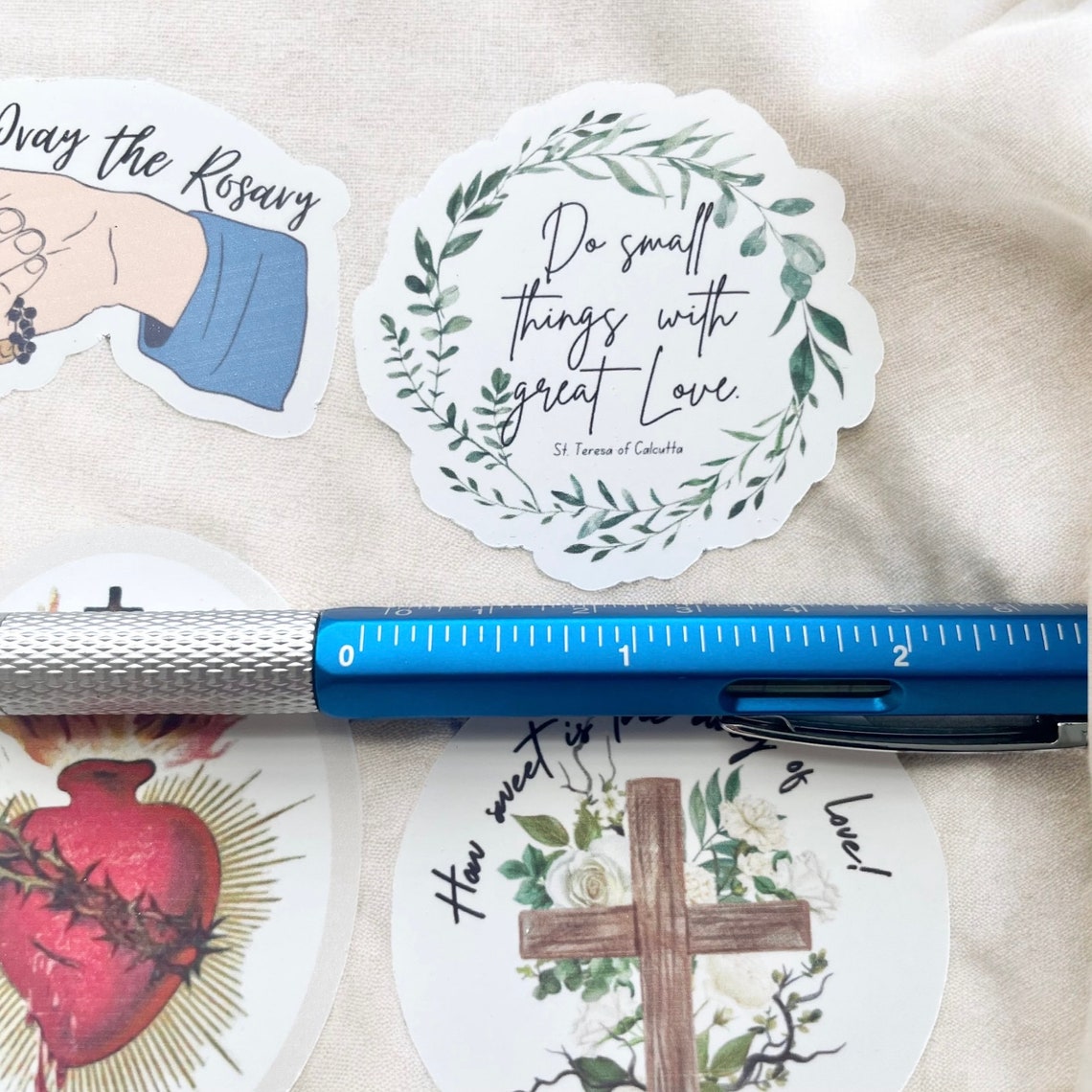 Lot of 12 Catholic Sticker Bundle Matte Vinyl Water Resistant ...