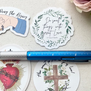 Lot of 12 Catholic Sticker Bundle Matte Vinyl Water Resistant ...