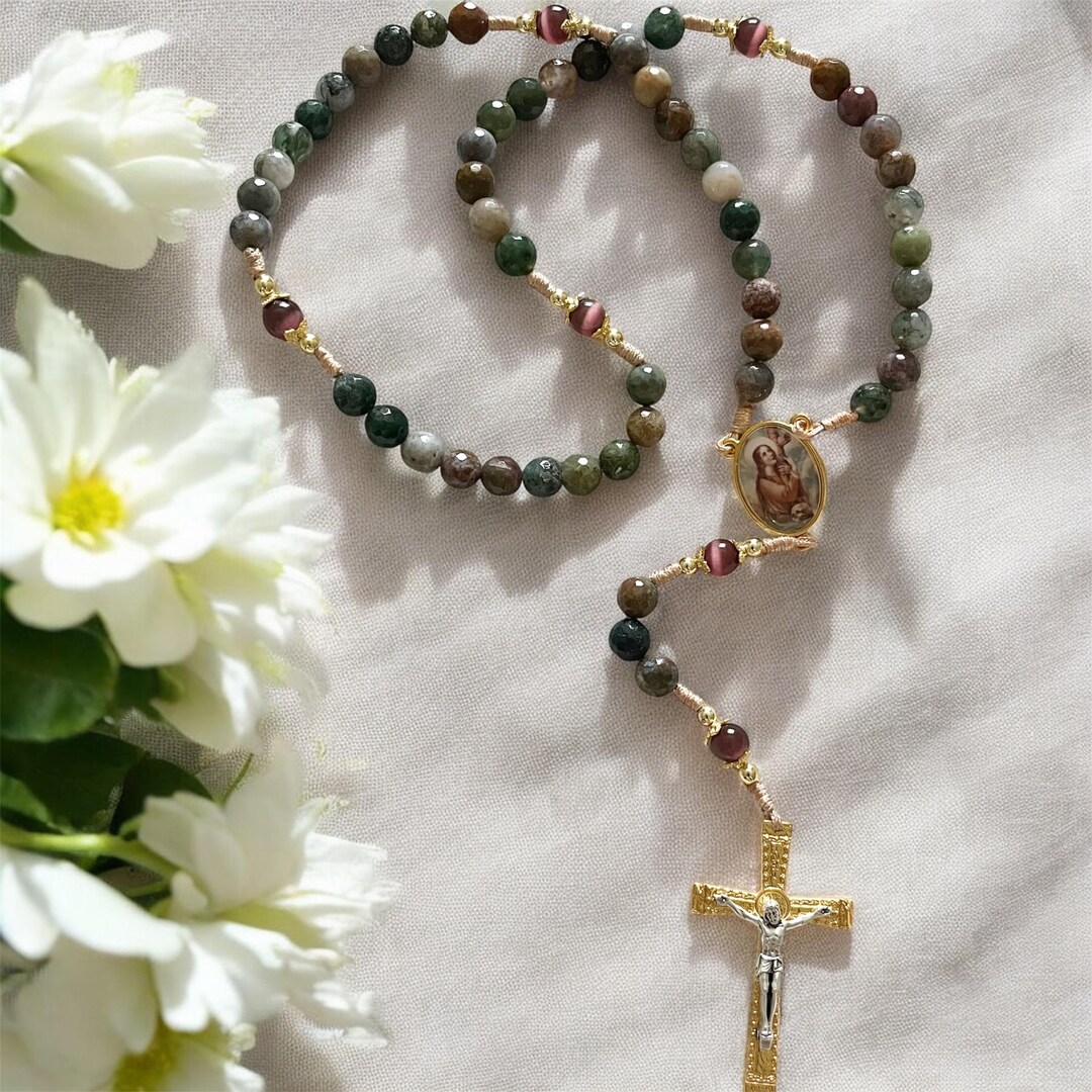 Saint Mary Magdalene Rosary- Memento Mori Catholic Gift - Jesus Mary ...