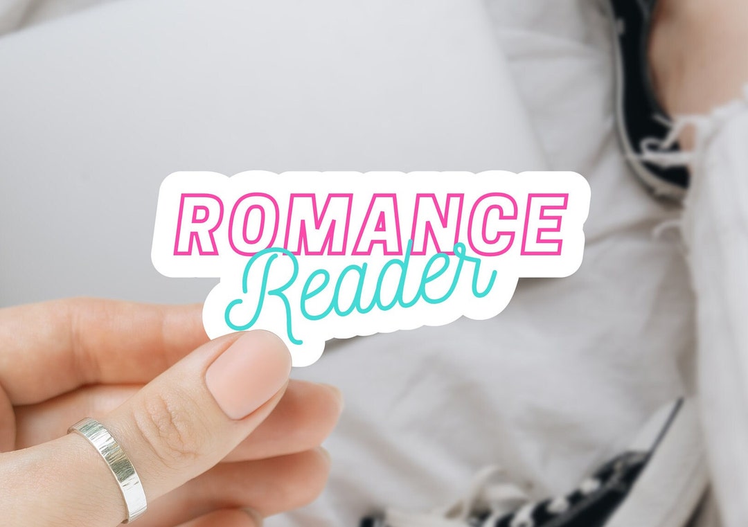 Romance Reader Pink and Teal Sticker, Smut Stickers, Spicy Romance Sticker, Booktok Sticker ...