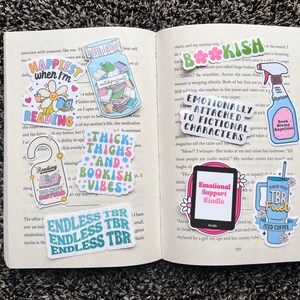 Bookish Sticker Bundle, 10 Piece Sticker Bundle, Booktok Stickers ...