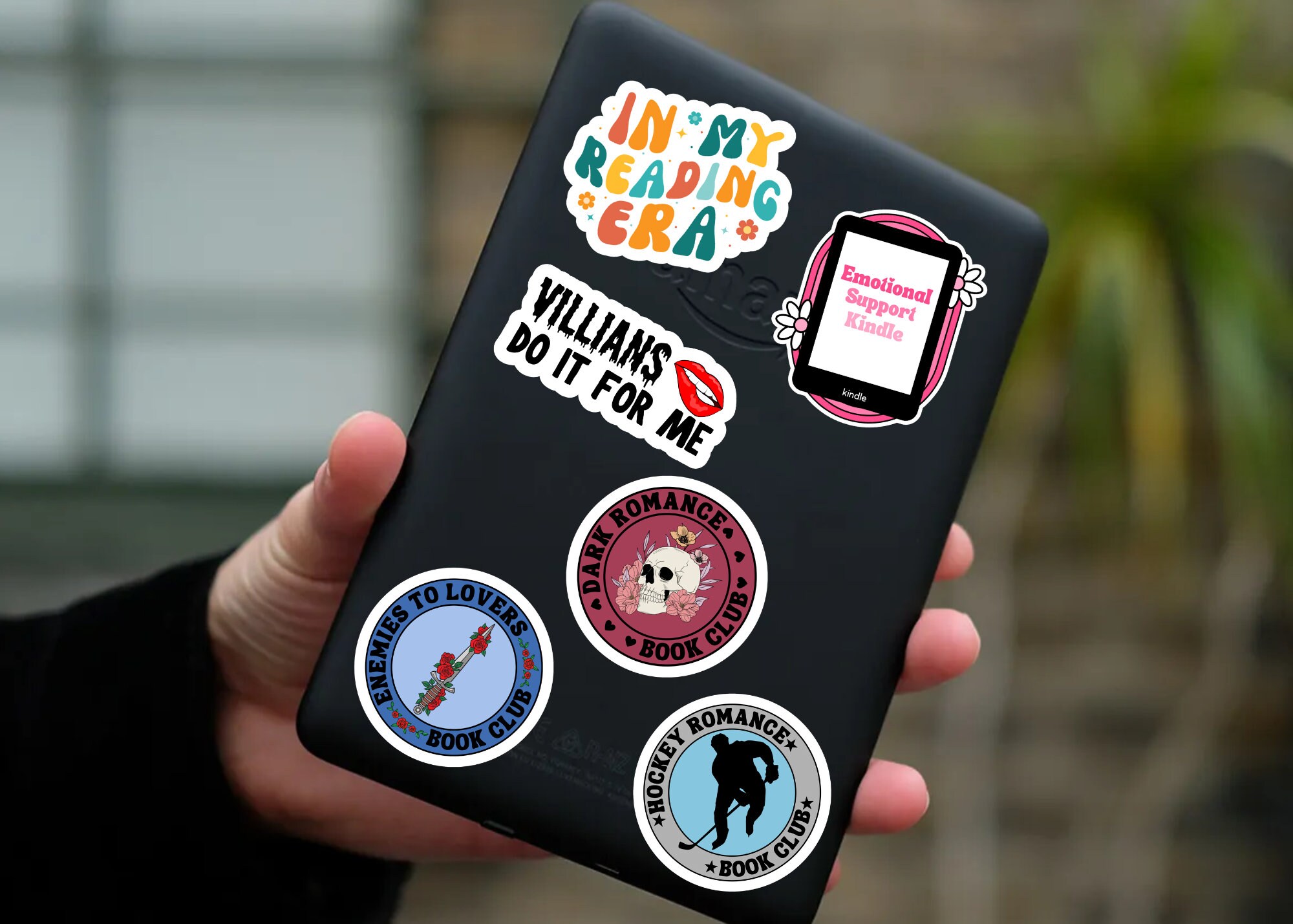 Emotional Support Kindle Pink Sticker, Bookish Stickers, Booktok ...