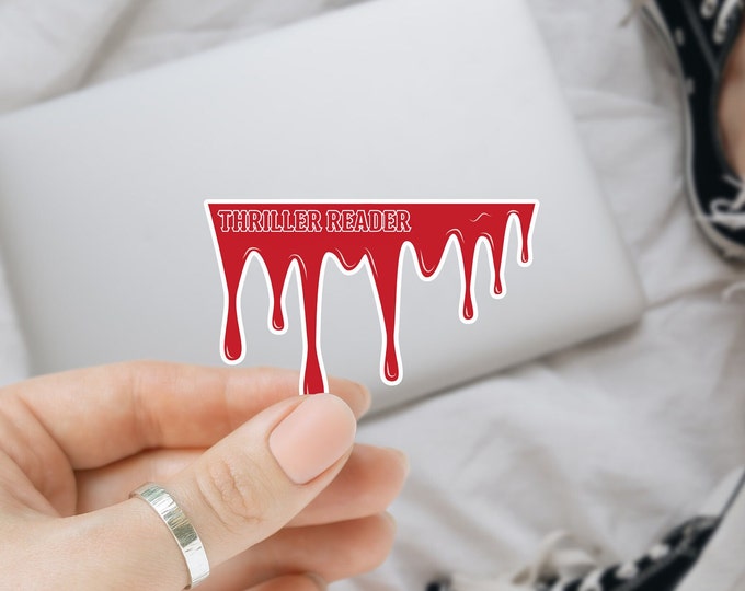 Thriller Book Sticker, Small Gifts, Gifts for Book Lovers, Thriller ...