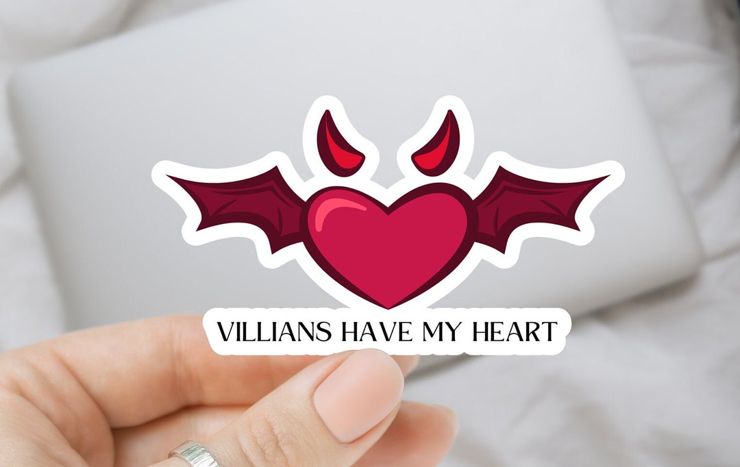 Villains Have My Heart Sticker, Dark Romance Sticker, Booktok Stickers ...