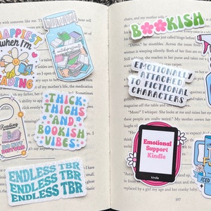 Bookish Sticker Bundle, 10 Piece Sticker Bundle, Booktok Stickers ...