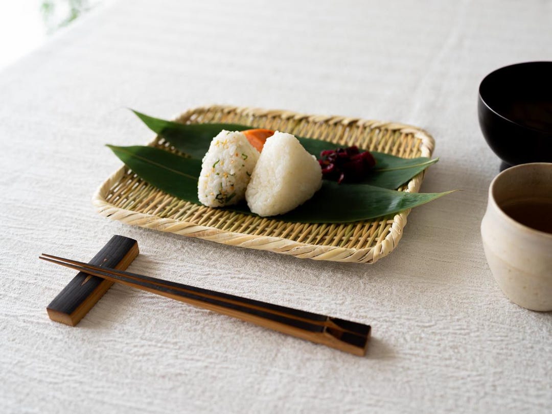 Bamboo Serving Tray for Soba and Noodles Japanese Kaku Bon Zaru ...