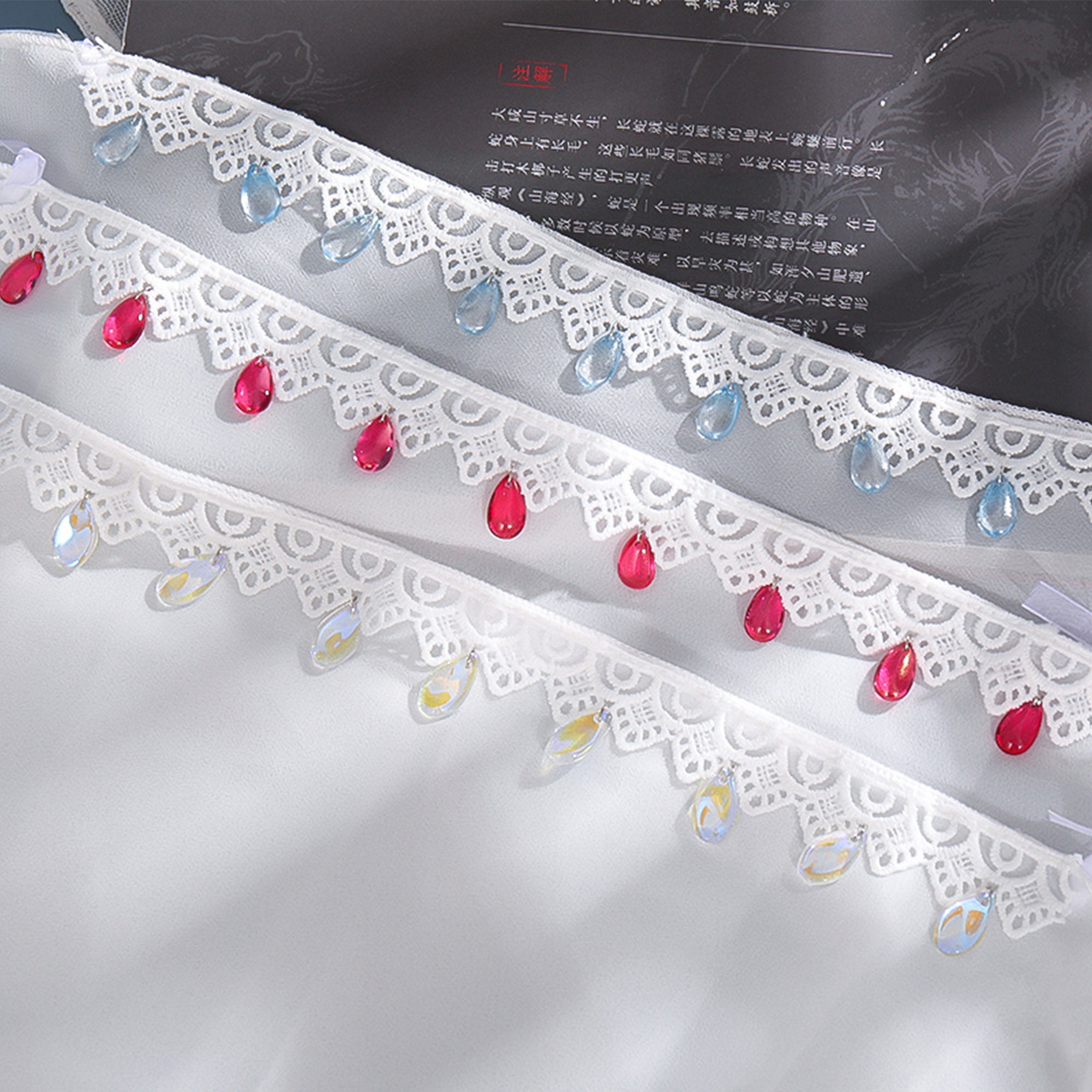 Elf Costume White Veil, Belly Dance Veil, White Veil, Handmade Hanfu ...