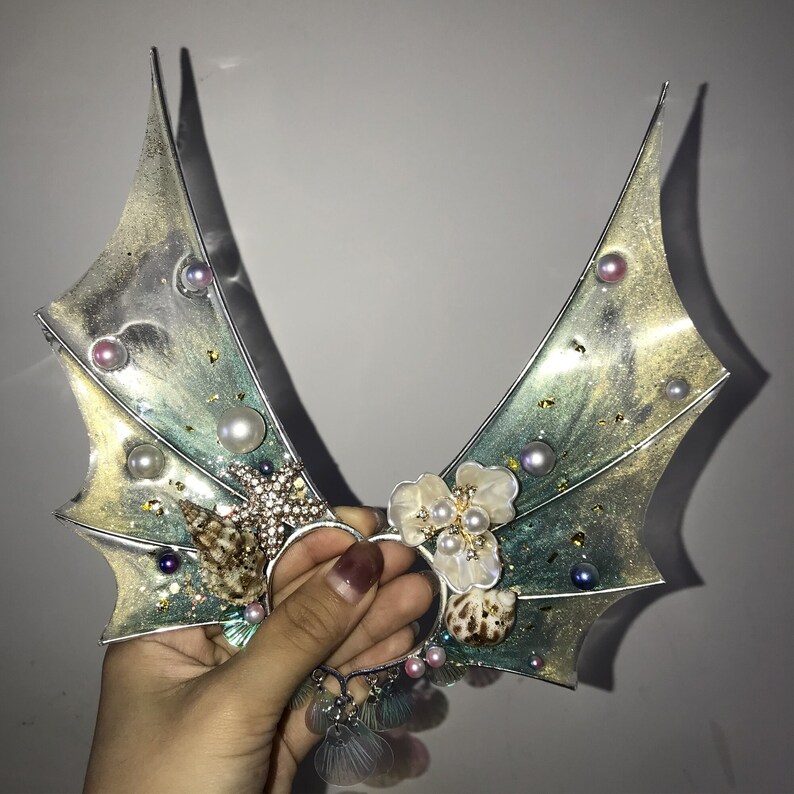 Mermaid Earshandmade Mermaid Earsgradient Earsheaddress - Etsy