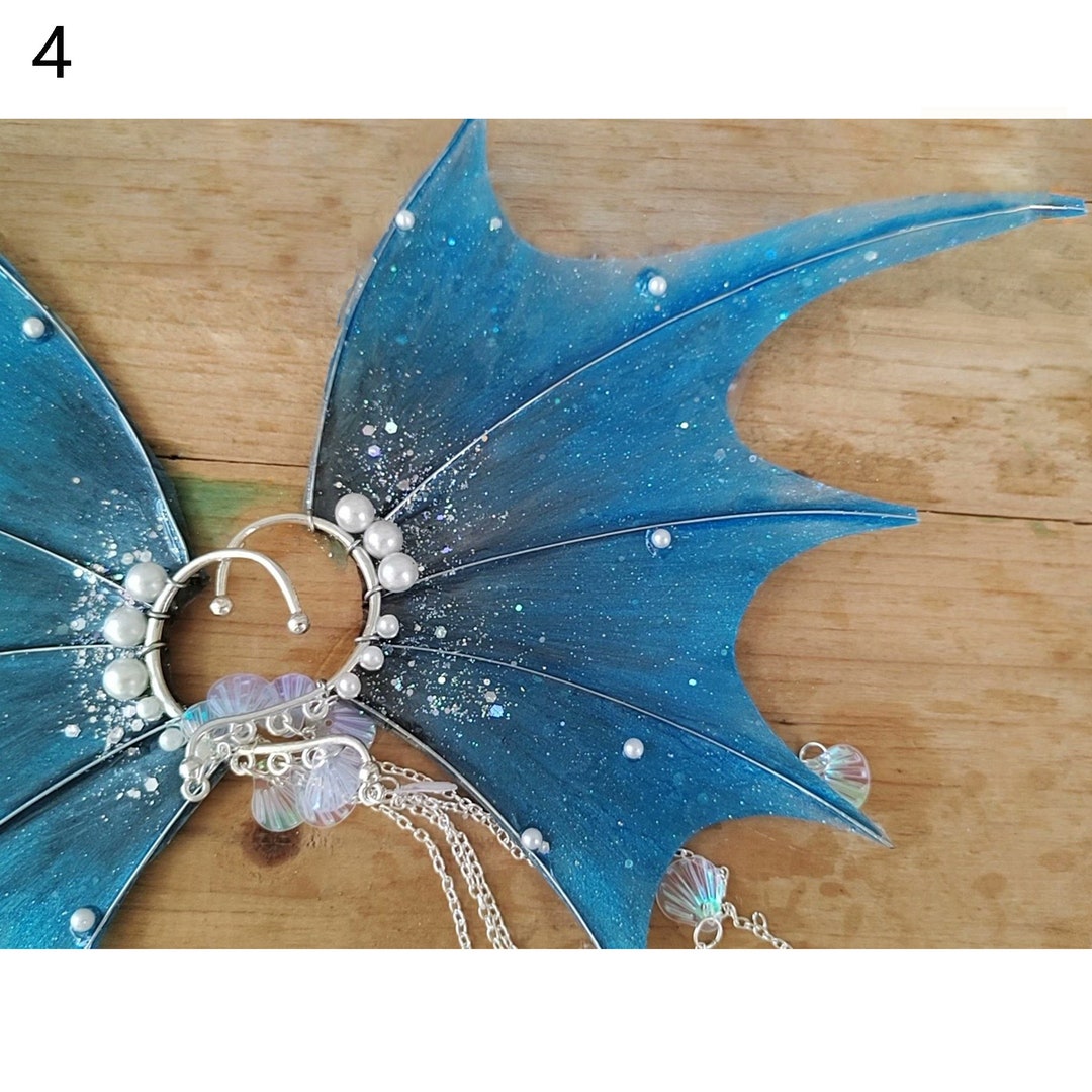 Mermaid Ear Cuff, Role-playing Mermaid Earrings, Elf Headdress ...