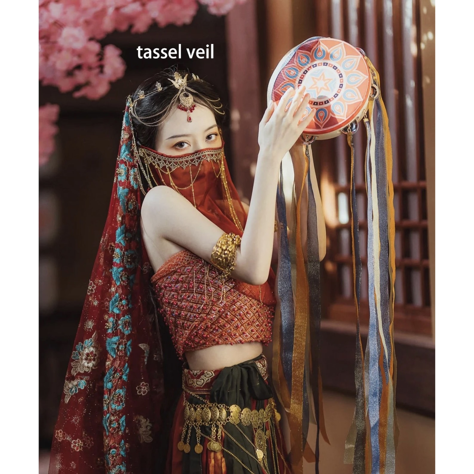 Hanfu Veil, Handmade Veil, Face-covering Veil, Face-covering Tassels ...