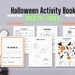 Printable Preschool Halloween Worksheet Workbook Activity - Etsy