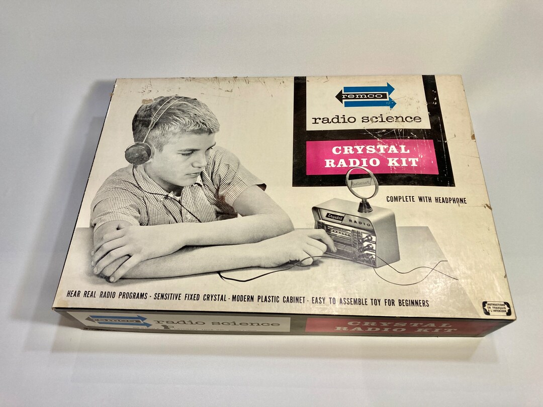 Vintage 1950s Crystal Radio Kit by Remco Canadian Version Nearly Complete - Etsy UK