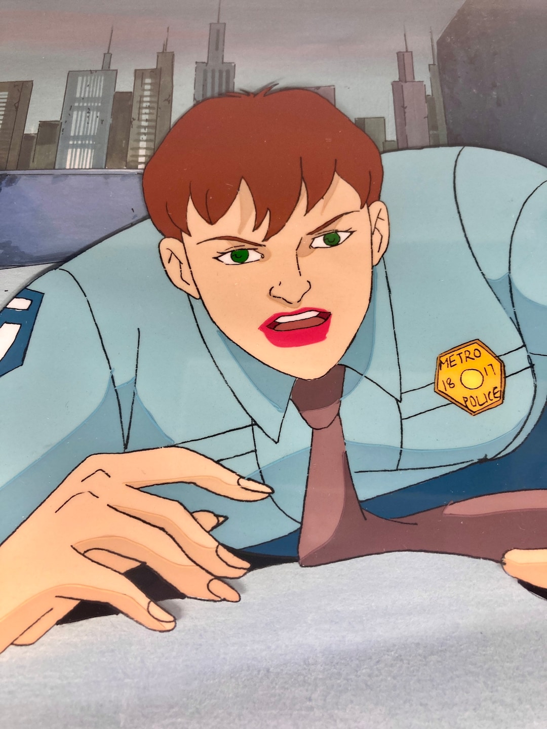 Savage Dragon 1990s Cartoon TV Show Animation Cel With Background ...